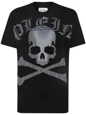 Philipp Plein Gothic Plein Cotton T-shirt - Black