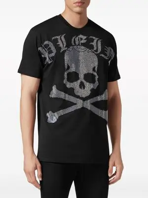 Philipp Plein Gothic Plein Cotton T-shirt - Black