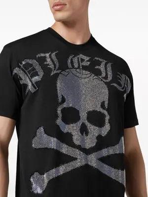 Philipp Plein Gothic Plein Cotton T-shirt - Black