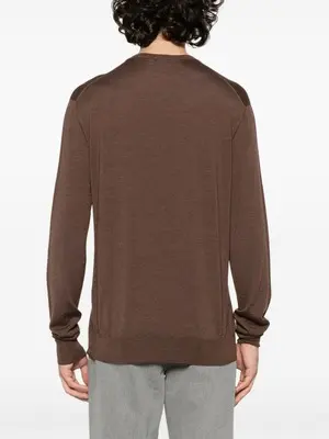 LARDINI Crew Neck Wool-blend Jumper
