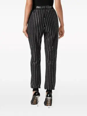 Philipp Plein Logo-print Strap Crystal-embellished Track Pants
