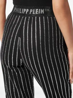 Philipp Plein Logo-print Strap Crystal-embellished Track Pants