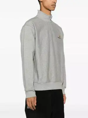 Carhartt Work In Progress American Script Half-zip Sweatshirt - Grey