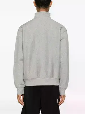 Carhartt Work In Progress American Script Half-zip Sweatshirt - Grey