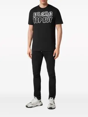 Philipp Plein Crystal-embellished Cotton T-shirt