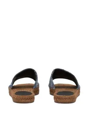 Dolce & Gabbana Logo-plaque Denim Espadrilles - Blue