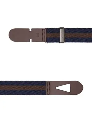 TOD'S Striped Snap-buckle Belt - Blue