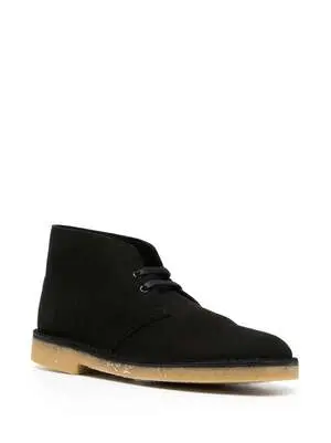 Clarks Desert Leather Lace-up Boots - Black