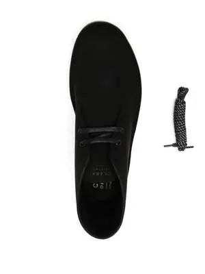 Clarks Desert Leather Lace-up Boots - Black