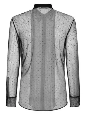 Dsquared2 Semi-sheer Pinstripe Shirt