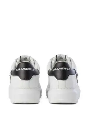 Karl Lagerfeld Ikon Nft Kapri Leather Sneakers - White