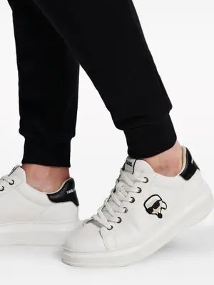 Karl Lagerfeld Ikon Nft Kapri Leather Sneakers - White