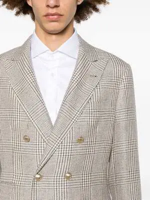 Brunello Cucinelli Prince Of Wales Checked Blazer
