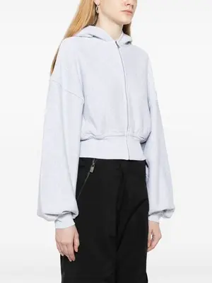 Alexander Wang Zip-up Cropped Hoodie
