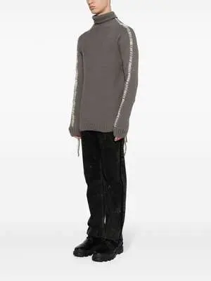 Boris Bidjan Saberi Whipstitch-detail Merino Jumper