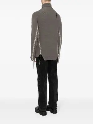 Boris Bidjan Saberi Whipstitch-detail Merino Jumper