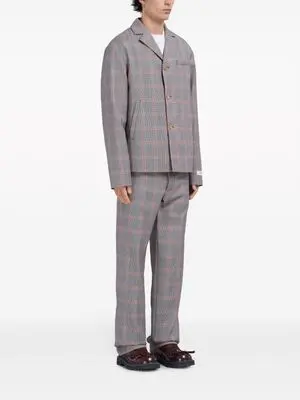 Marni Checked Virgin Wool-blend Trousers