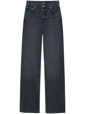 ANINE BING Roy Mid-rise Boyfriend Jeans - Black