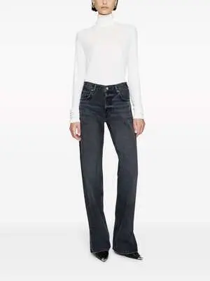 ANINE BING Roy Mid-rise Boyfriend Jeans - Black