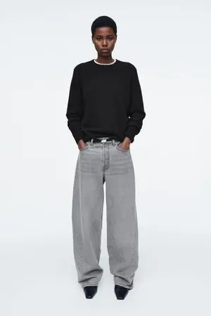Cos Facade Straight-leg Jeans - Grey