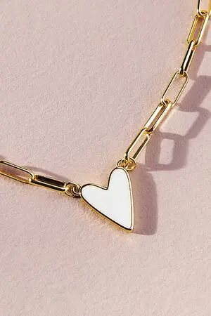 UNCOMMON JAMES Enamel Heart Pendant Necklace