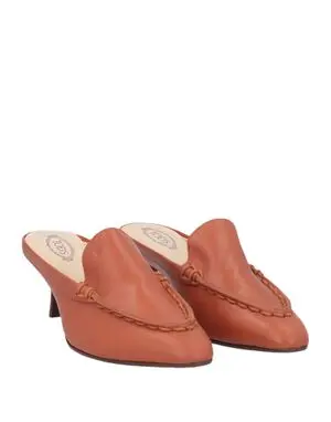 TOD'S Leather Mules - Brown
