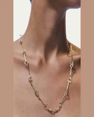 MARIE LICHTENBERG 18k Yellow Diamond Chain Necklace