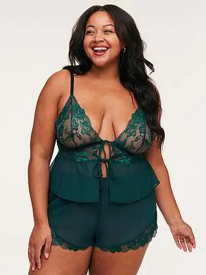 Victoria's Secret Adore Me Tammy Cami + Short Set - Green