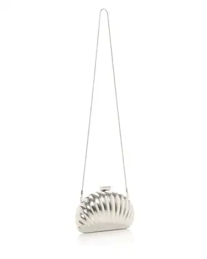 Simkhai Monet Shell Clutch - Silver