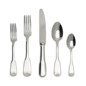DEGRENNE PARIS Lutece 5 Piece Flatware Set - Silver