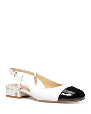 Michael Kors Perla Slingback Flats Optic White