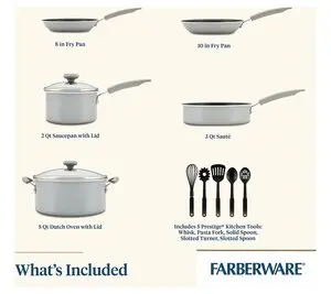 FARBERWARE Durastrong Nonstick Cookware 12 Pc S Et