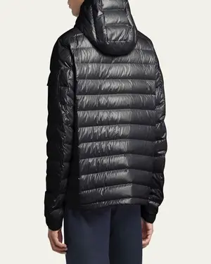 Moncler Lauros Quilted Hooded Down Jacket - Black