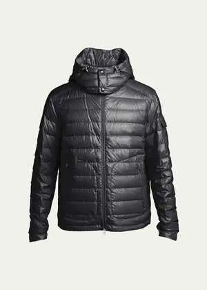 Moncler Lauros Quilted Hooded Down Jacket - Black