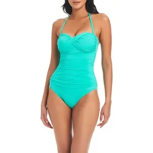 BLEU BY ROD BEATTIE Rod Beattie Kore Twist One-Piece Swimsuit Bora Bleu