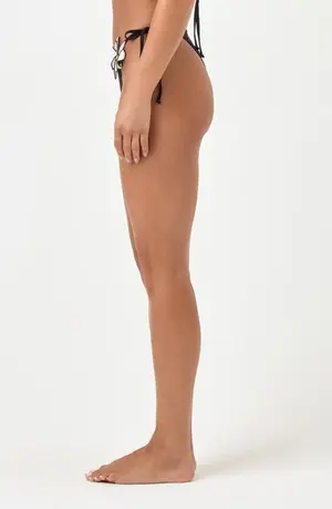 L*Space Levy Bitsy String Bikini Bottoms - Black/black
