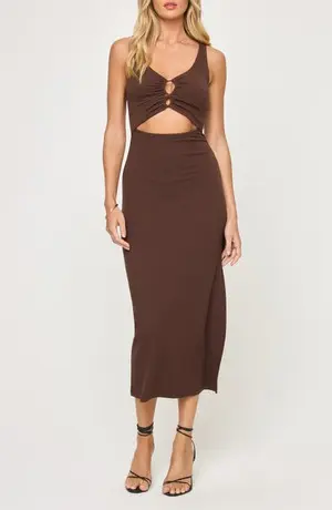 L*Space Camille Cover-up Dress Espresso