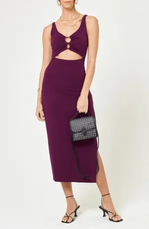 L*Space Camille Cover-up Dress Merlot
