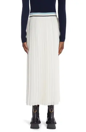 Moncler Pleated Midi Skirt