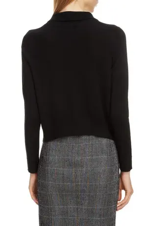 Chloé Wool Blend Cardigan With Scalloped Placket