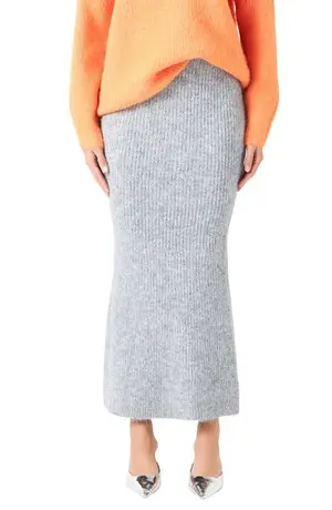 Endless Rose Fuzzy Maxi Skirt
