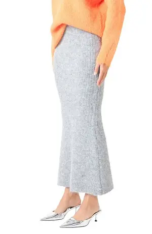Endless Rose Fuzzy Maxi Skirt