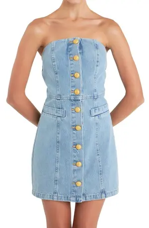 English Factory Denim Mini Tube Dress