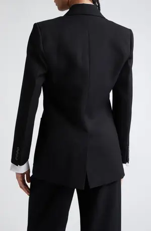 Victoria Beckham Patch Pocket Twill Blazer