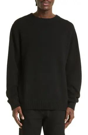 THE ELDER STATESMAN Simple Cashmere Sweater - Black