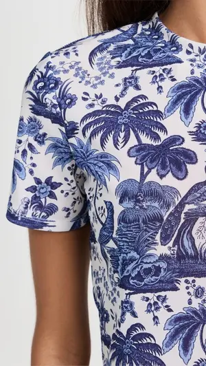 Staud Fernanda Toile Print Top