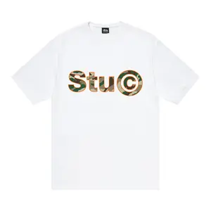 StÜssy Stu C. Camo Tee - White