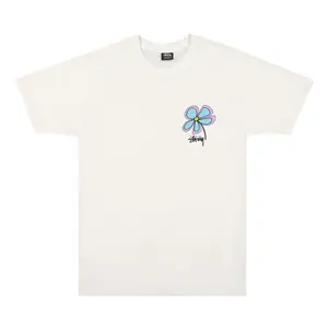 StÜssy Flower Tee - White