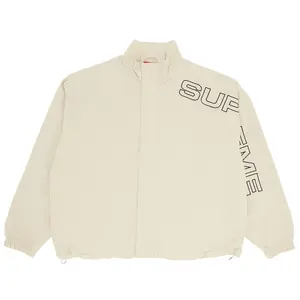 Supreme Spellout Embroidered Track Jacket - Tan