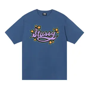 StÜssy Star Script Tee 'midnight